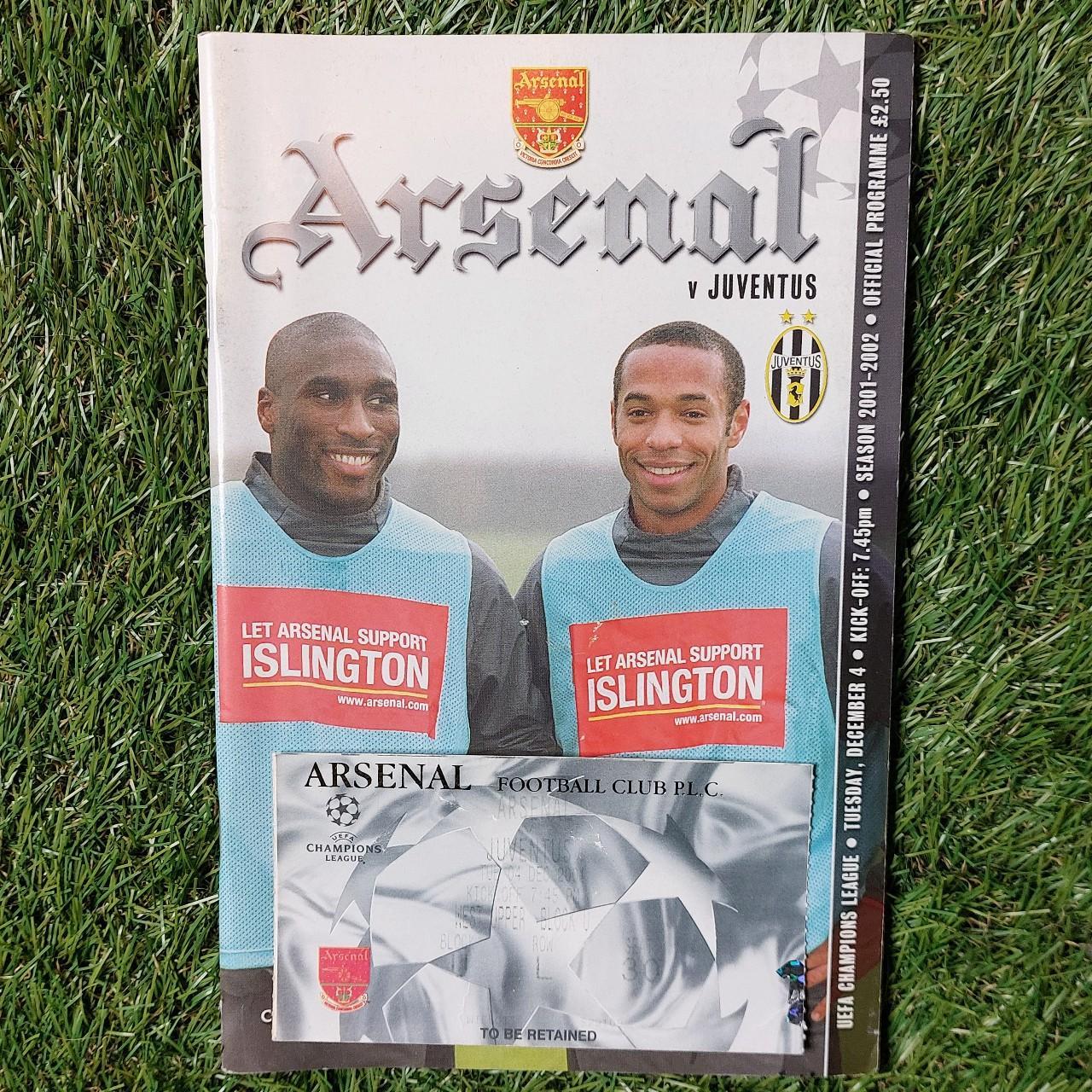 Rare Arsenal Football Programme vs Juventus... - Depop