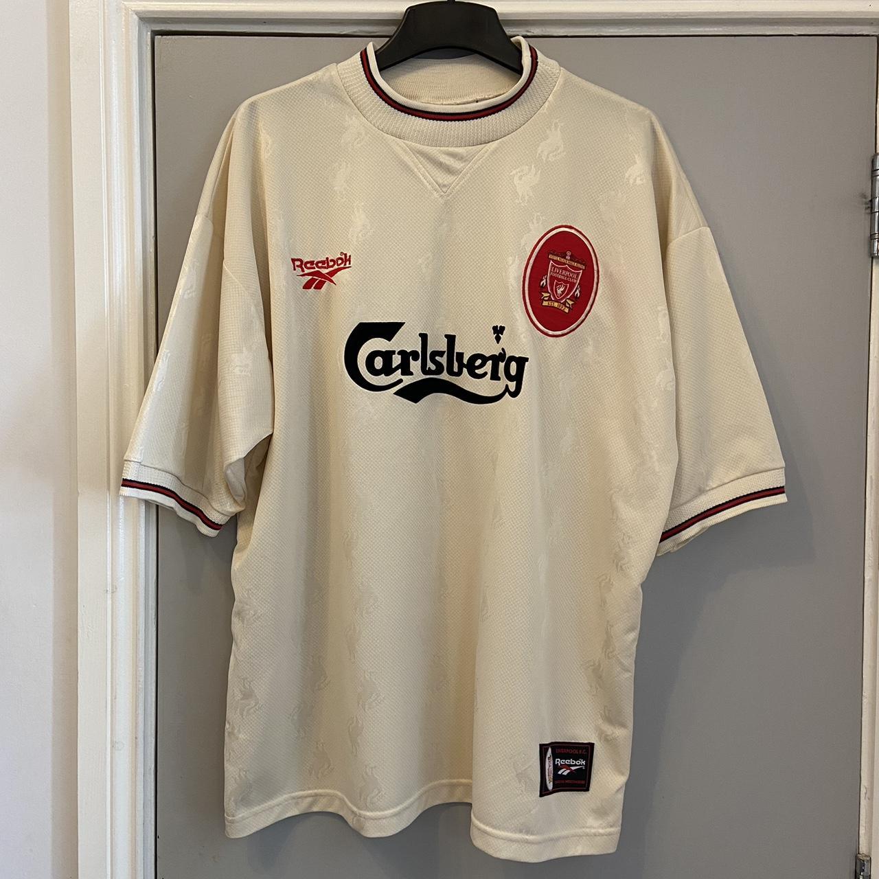 Liverpool Vintage Football Shirt Away 1996/97... - Depop