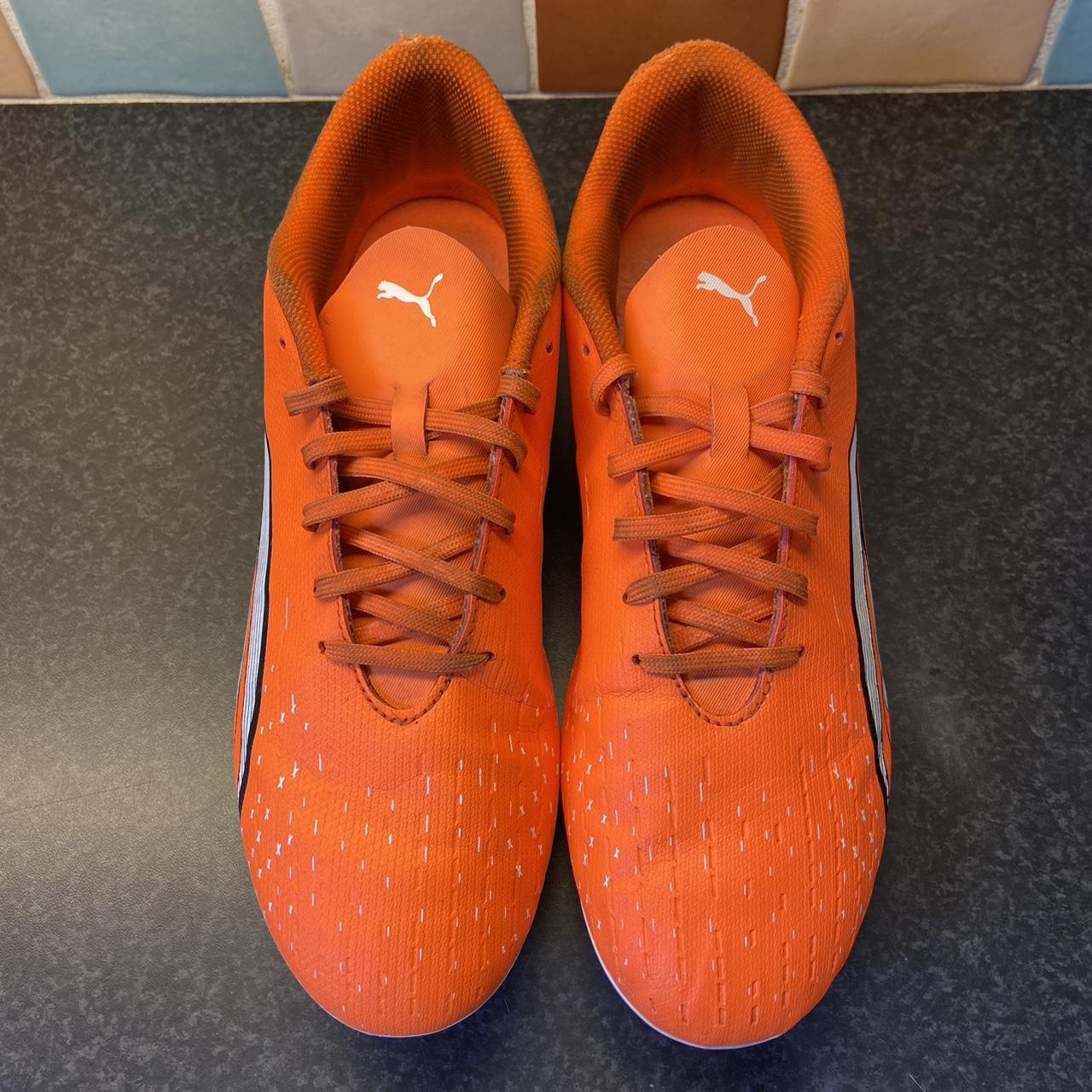 Mens Puma Ultra Football Boots Orange & White SG... - Depop