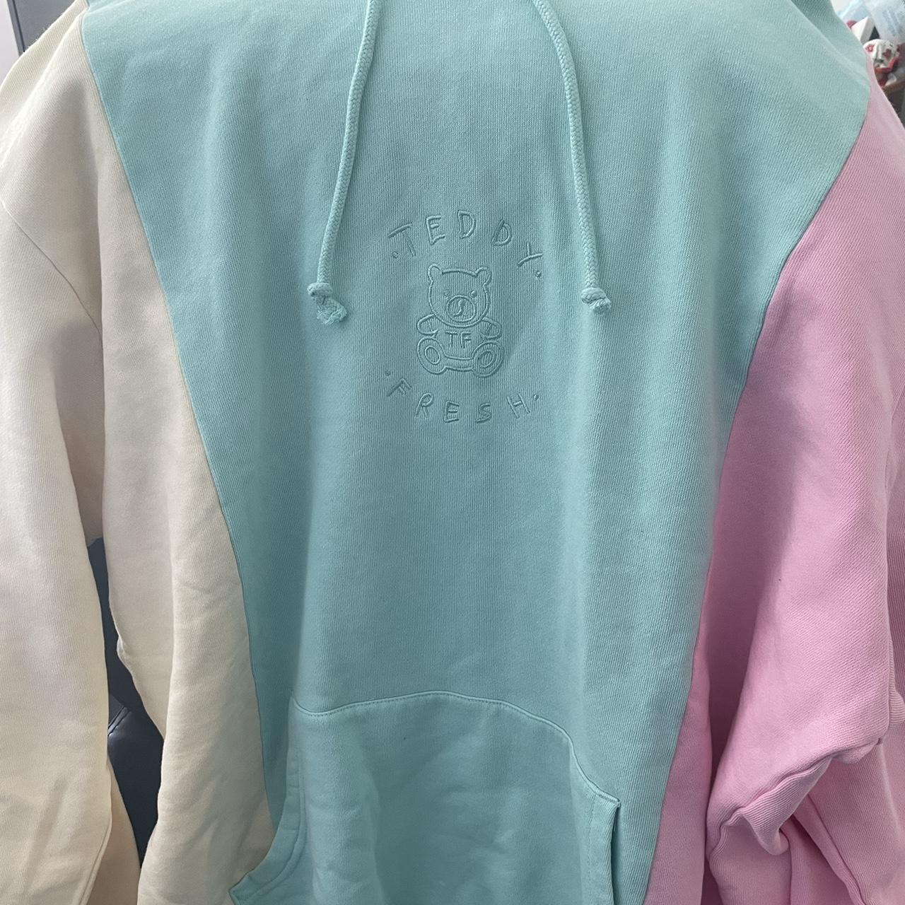 Teddy Fresh hoodie pastel colorblock #streetwear... - Depop