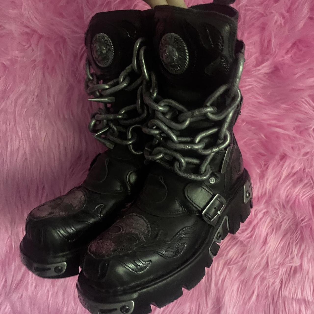 NEW ROCK BOOT BLACK REACTOR M-727-S5 brand new boots... - Depop