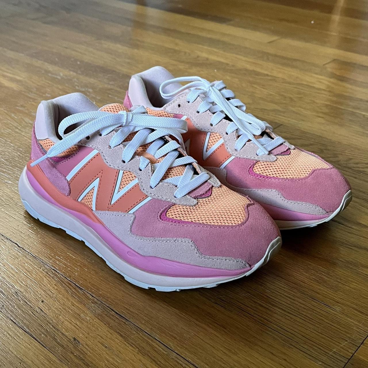 New Balance 57/40s in natural pink with peach... - Depop