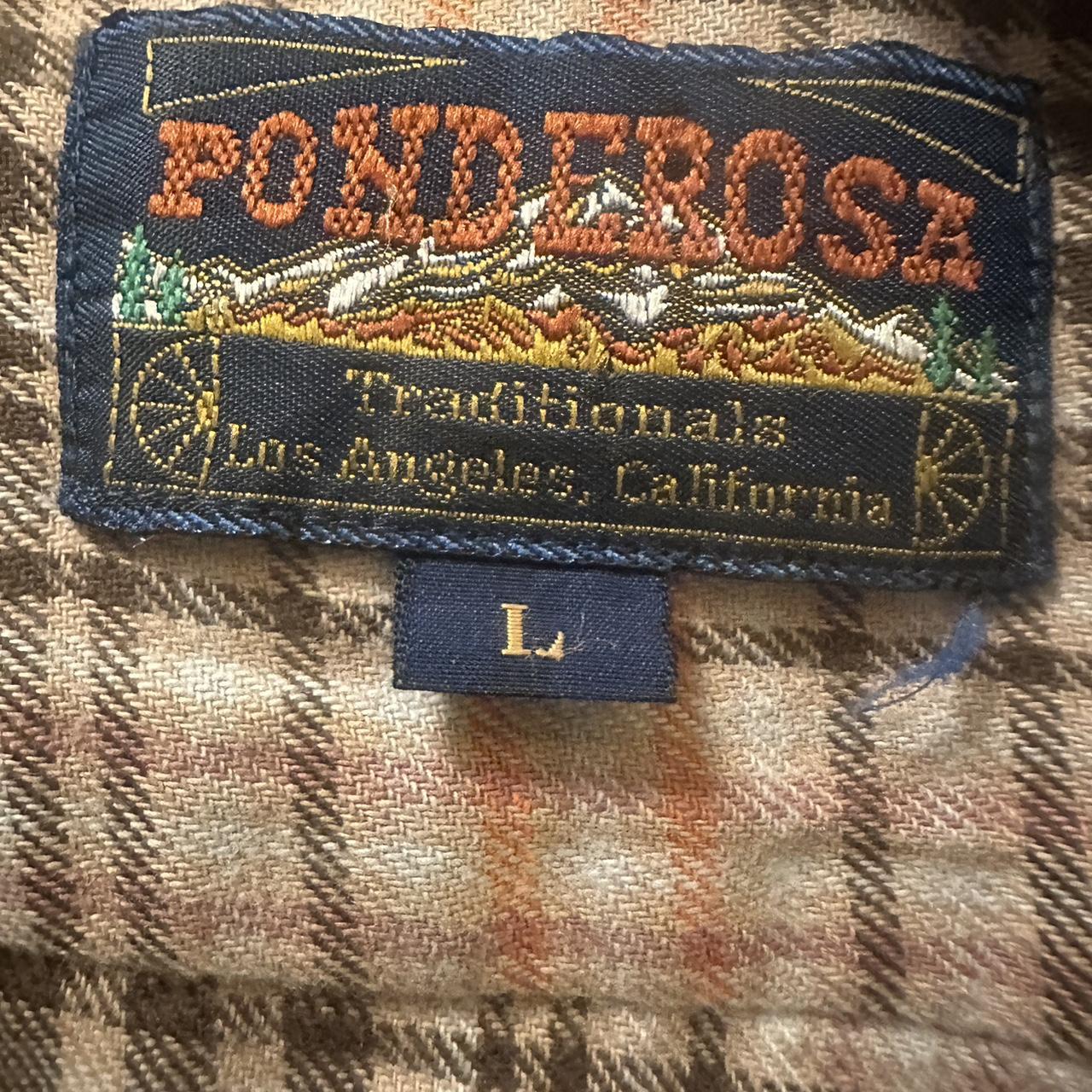 neutral colored flannel size large unisex! - Depop