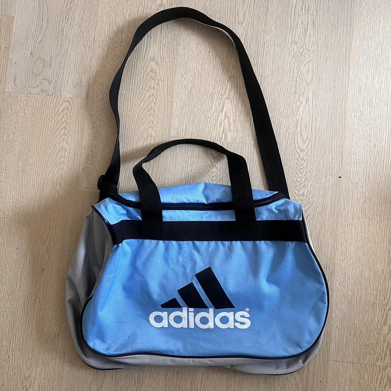90s Adidas Duffel bag with short and long straps.... - Depop