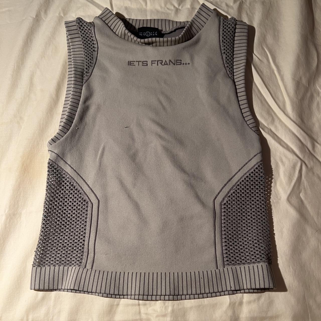 Urban Outfitters Iets Frans... Cropped Mesh Side... - Depop