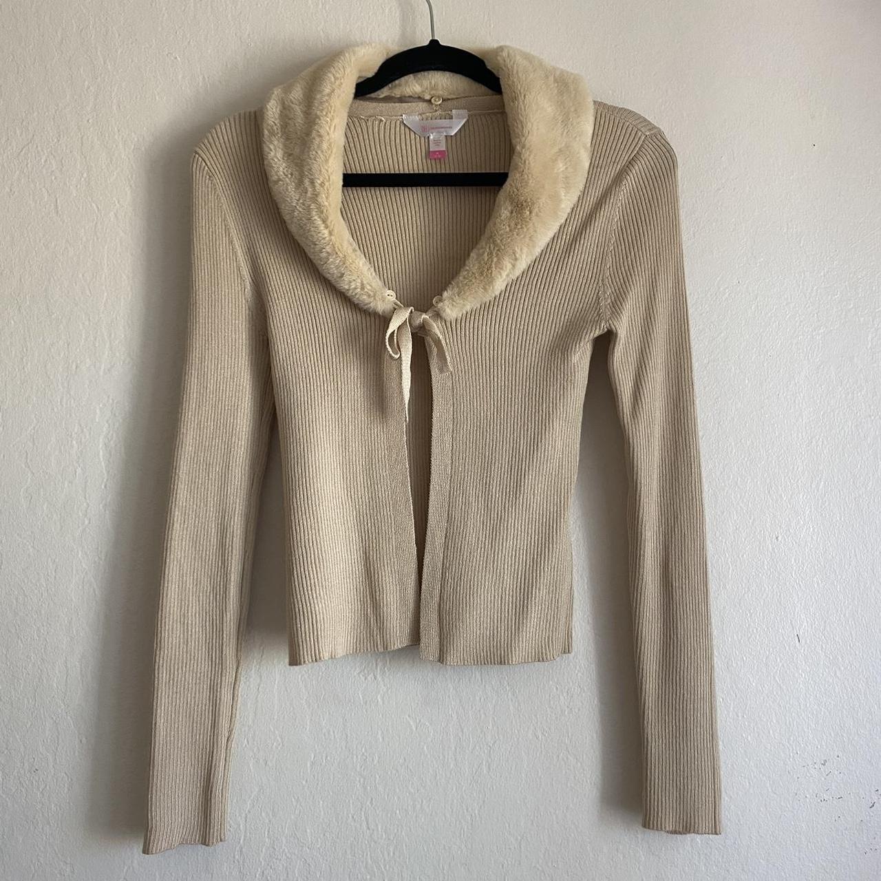 Walmart Women's Tan and Brown Cardigan | Depop