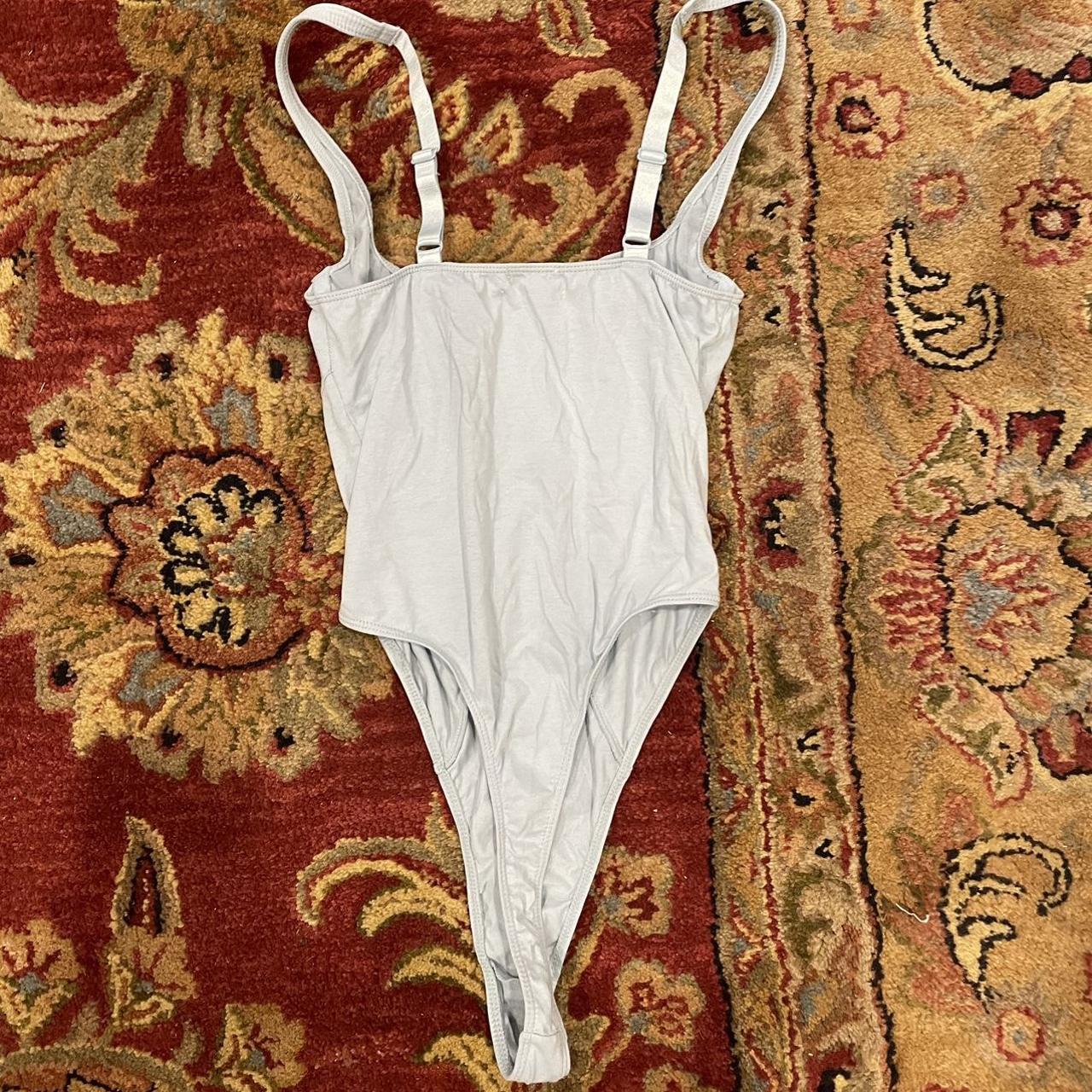 Out From Under baby blue thong bodysuit size small.... - Depop