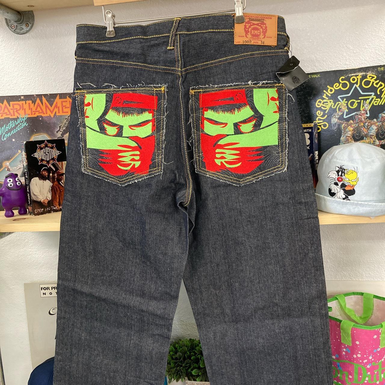 RMC Raw Denim Pants Size 34x33 Leg Opening... - Depop