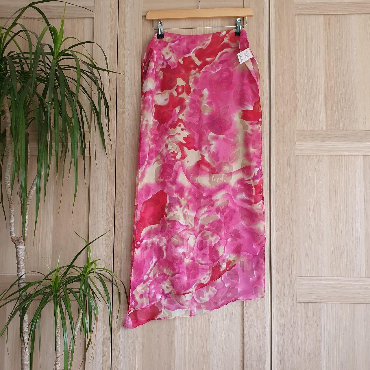 Vintage Brazilian floral sheer long scarf. Brand is... - Depop