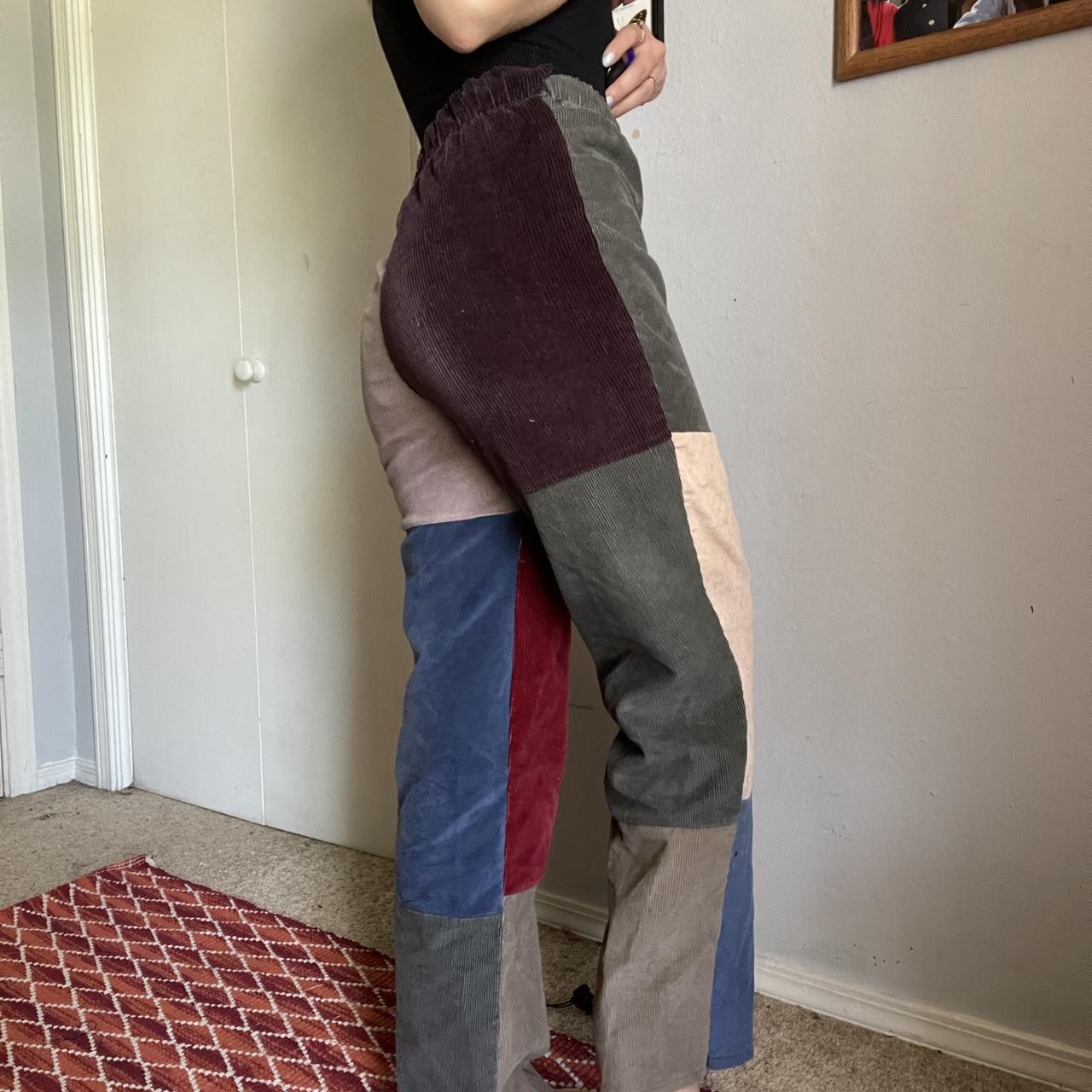 Handmade Patchwork Pants Wide leg. Small... - Depop