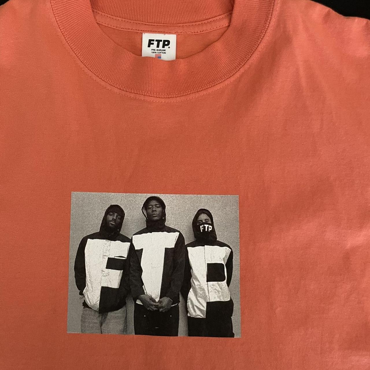 FTP Peach/Orange Three Amigos Tshirt - Depop