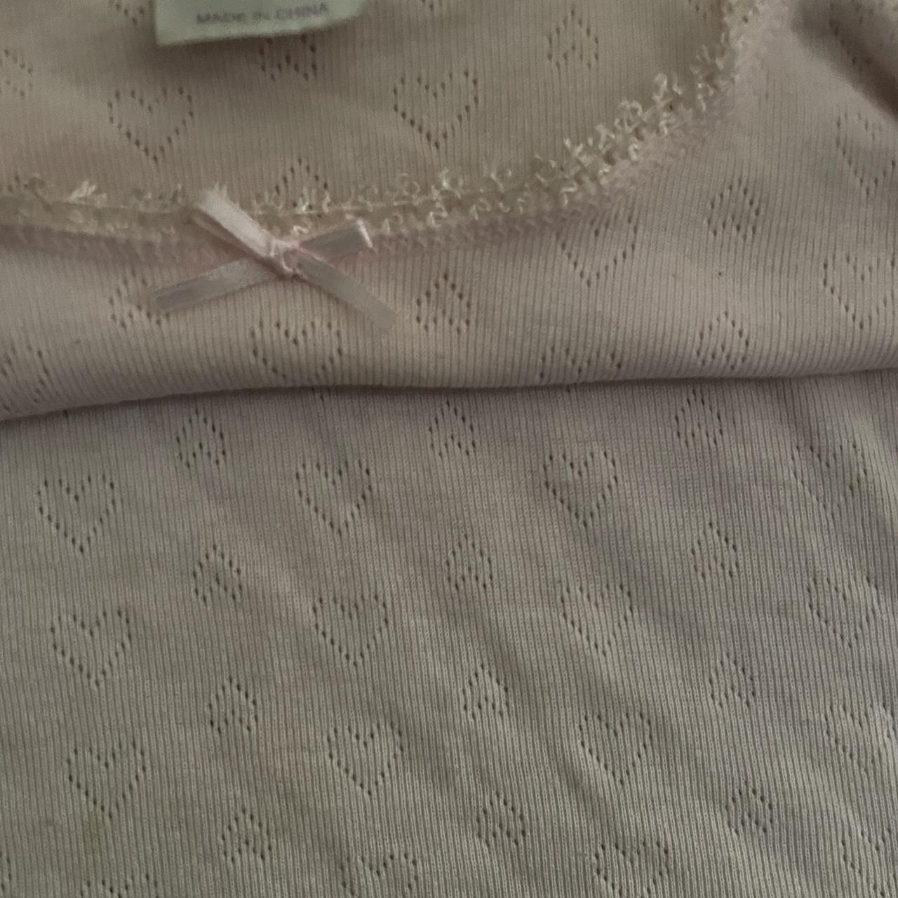 Mango baby pink heart tee Size kids 14 (would fit... - Depop