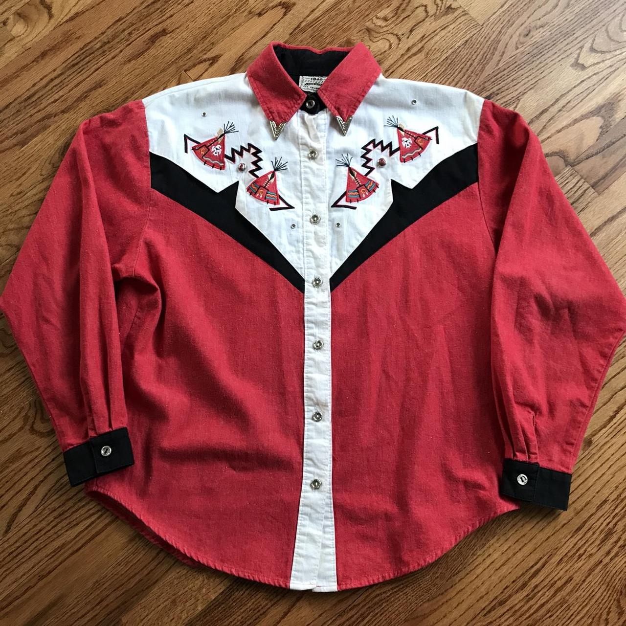 Vintage 90s 1849 Western Cowgirl Rodeo Show... - Depop