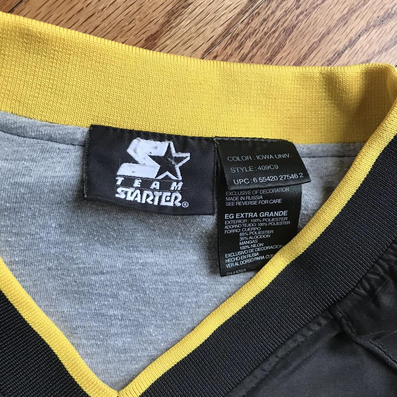 Starter Men's Black and Yellow Jacket | Depop