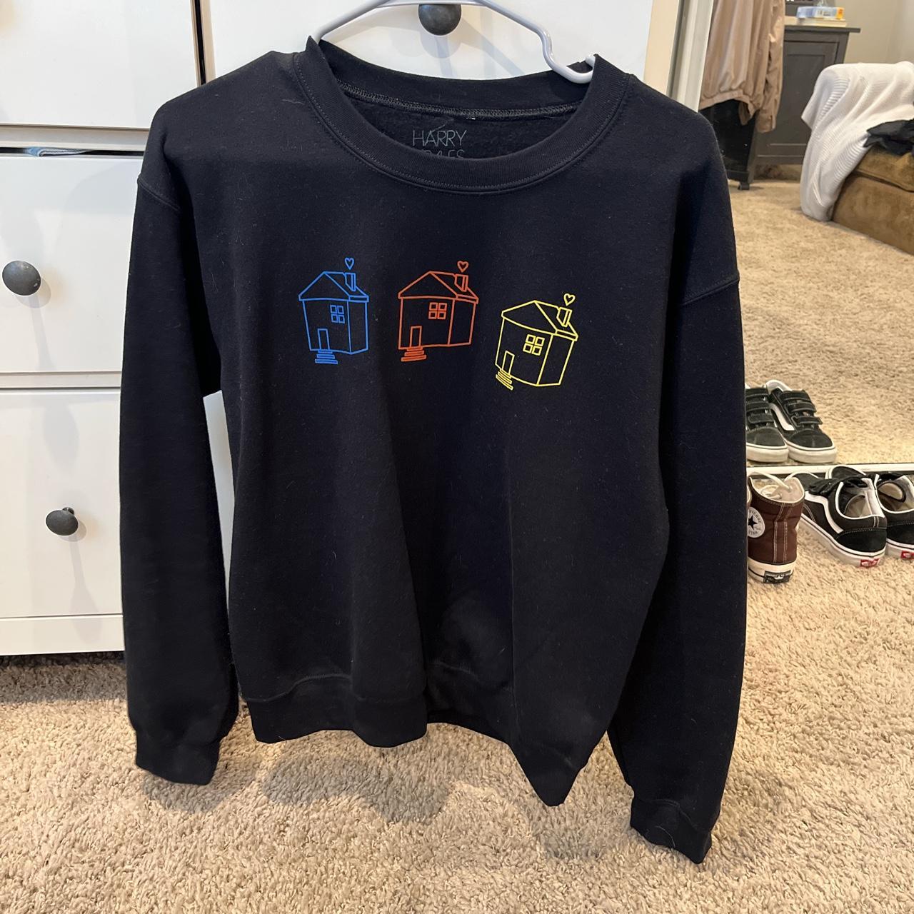 harry’s house merch amex exclusive crewneck, sold in... - Depop