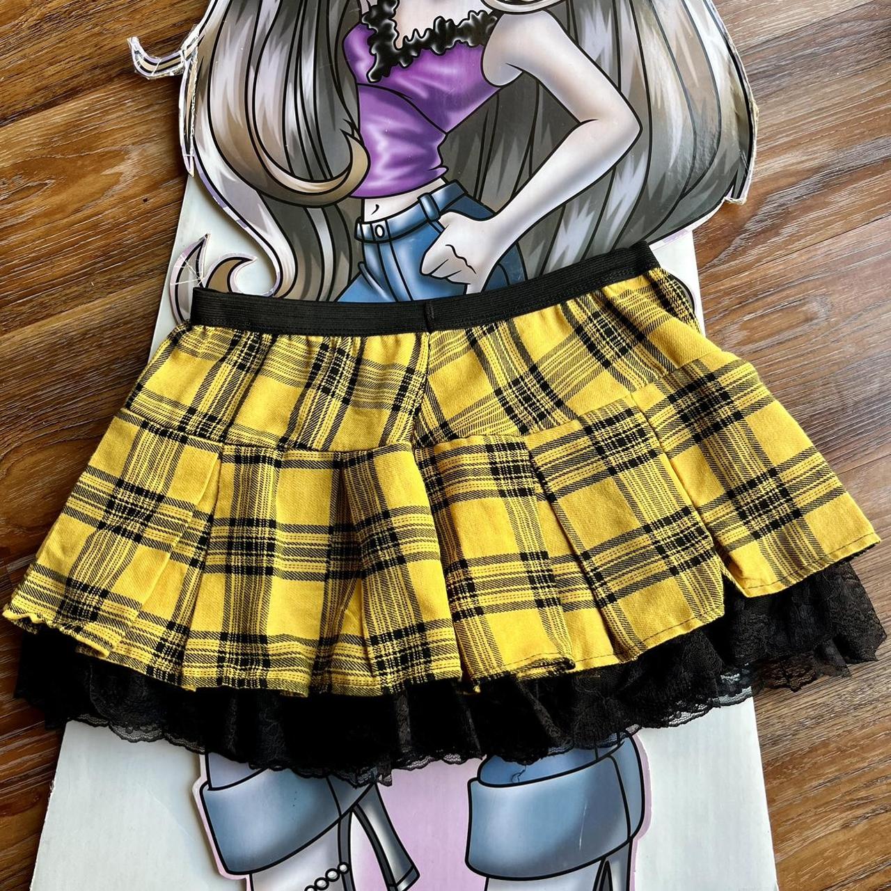 Yellow micro mini no tags Fits best... - Depop