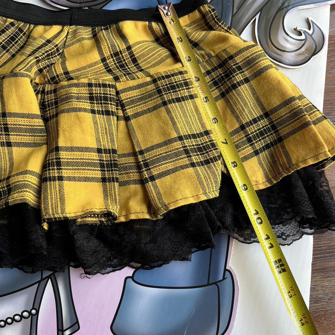 Yellow micro mini no tags Fits best... - Depop