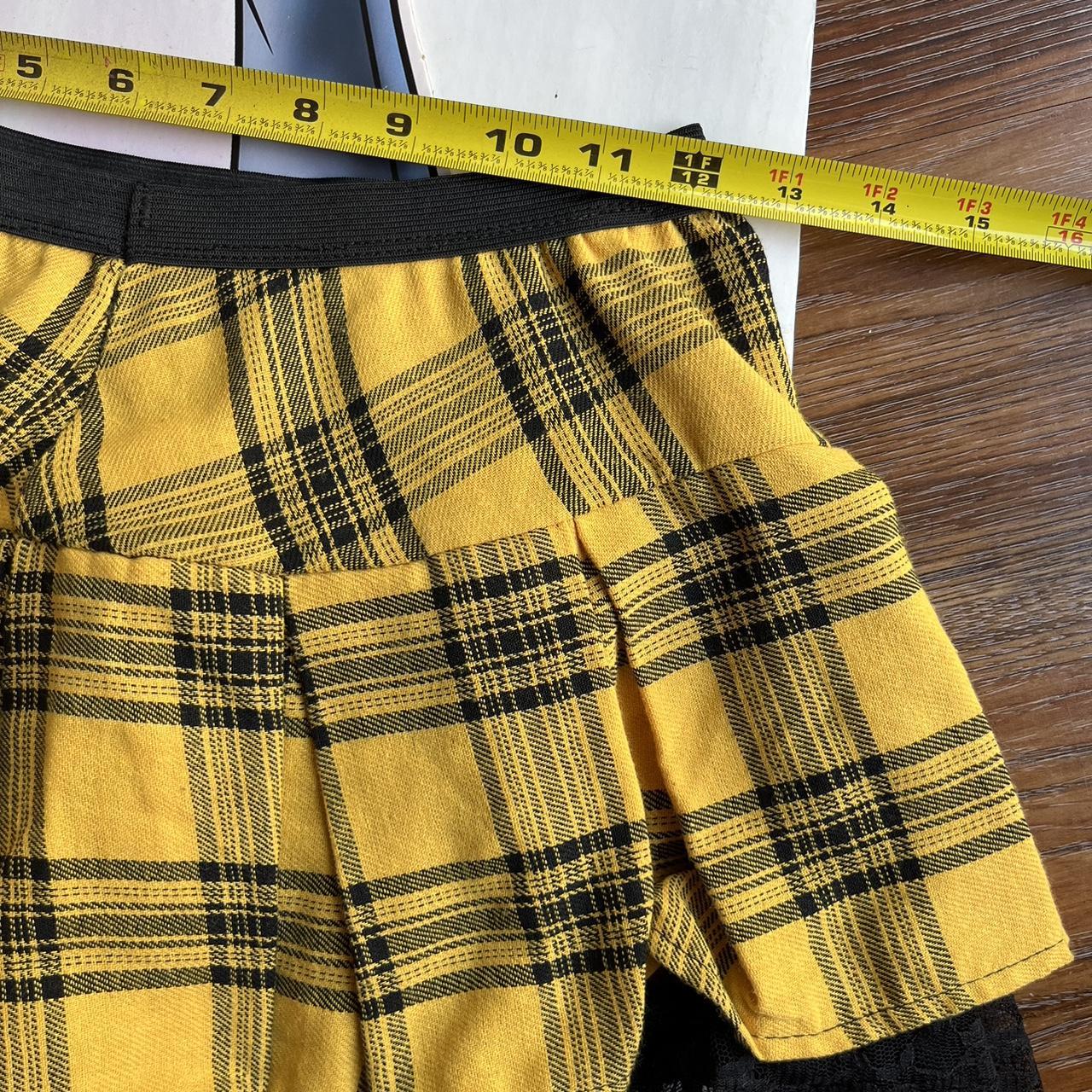 Yellow micro mini no tags Fits best... - Depop