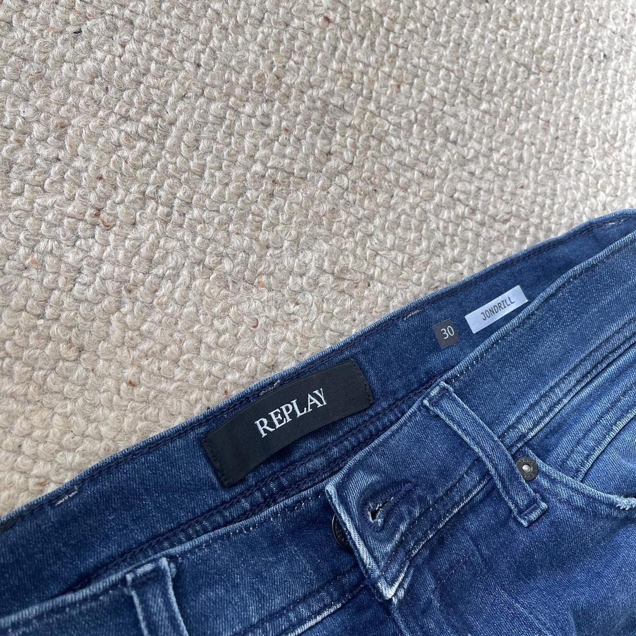 men’s replay blue jeans w30 amazing condition - Depop