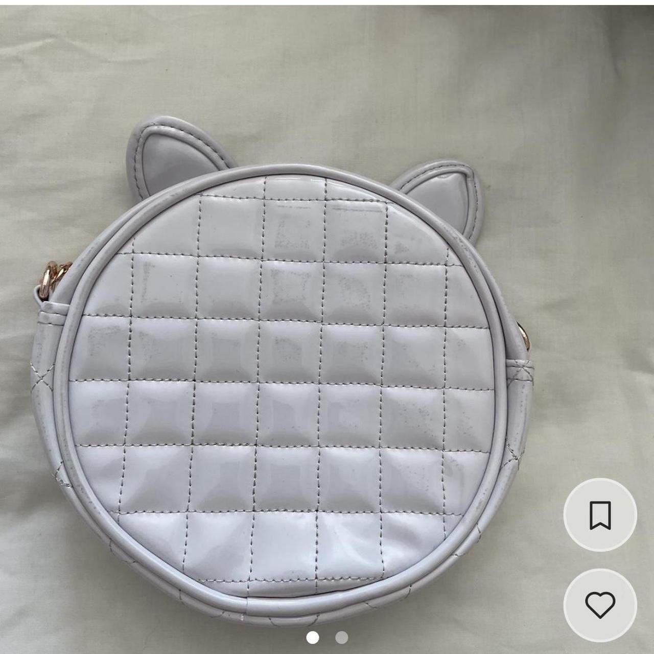 Ariana Grande lilac cat crossbody handbag with gold... - Depop