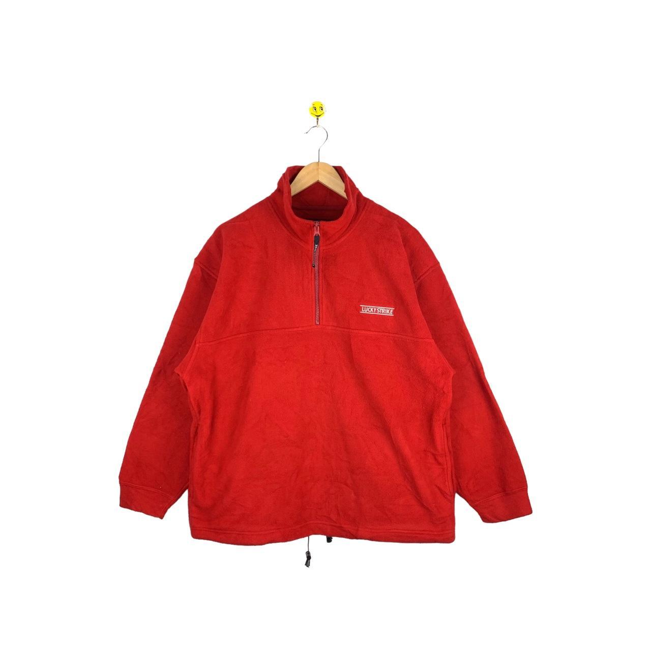 Rare Vintage Lucky Strike jacket fleece / Lucky... - Depop