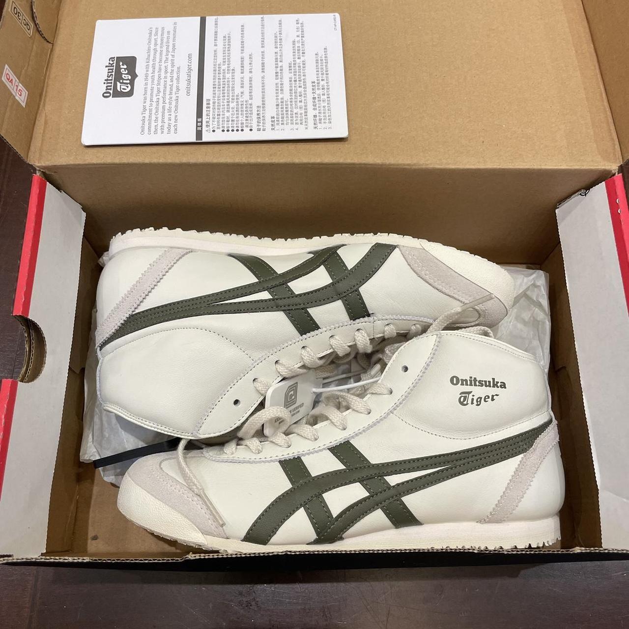 Onitsuka Tiger Mexico 66 Cream Black White trainers.... - Depop