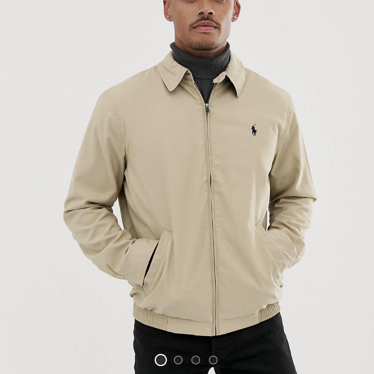 Polo Ralph Lauren Tan Harrington Jacket Size:... - Depop