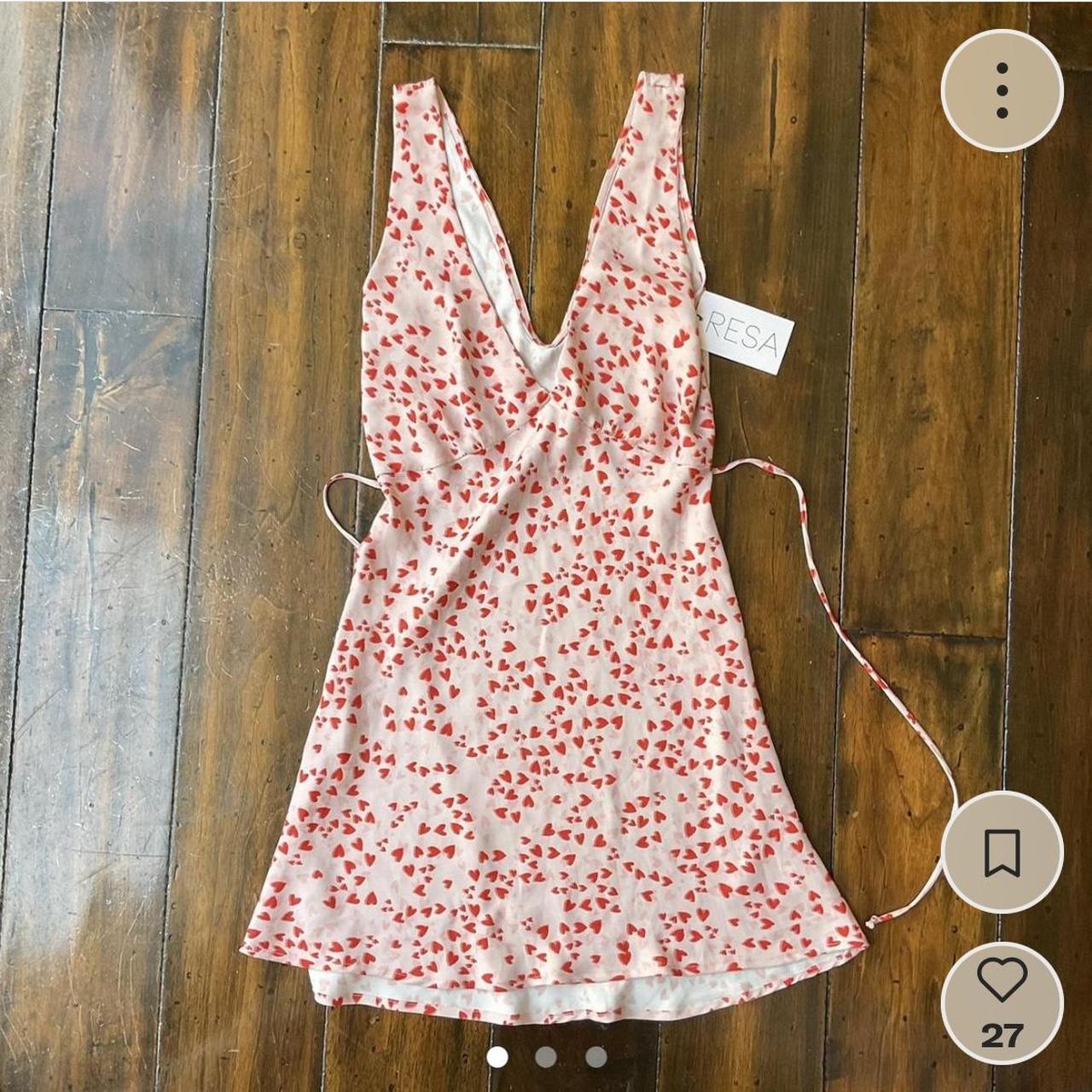 NWT Resa frankie mini juliette heart dress brought... | Depop