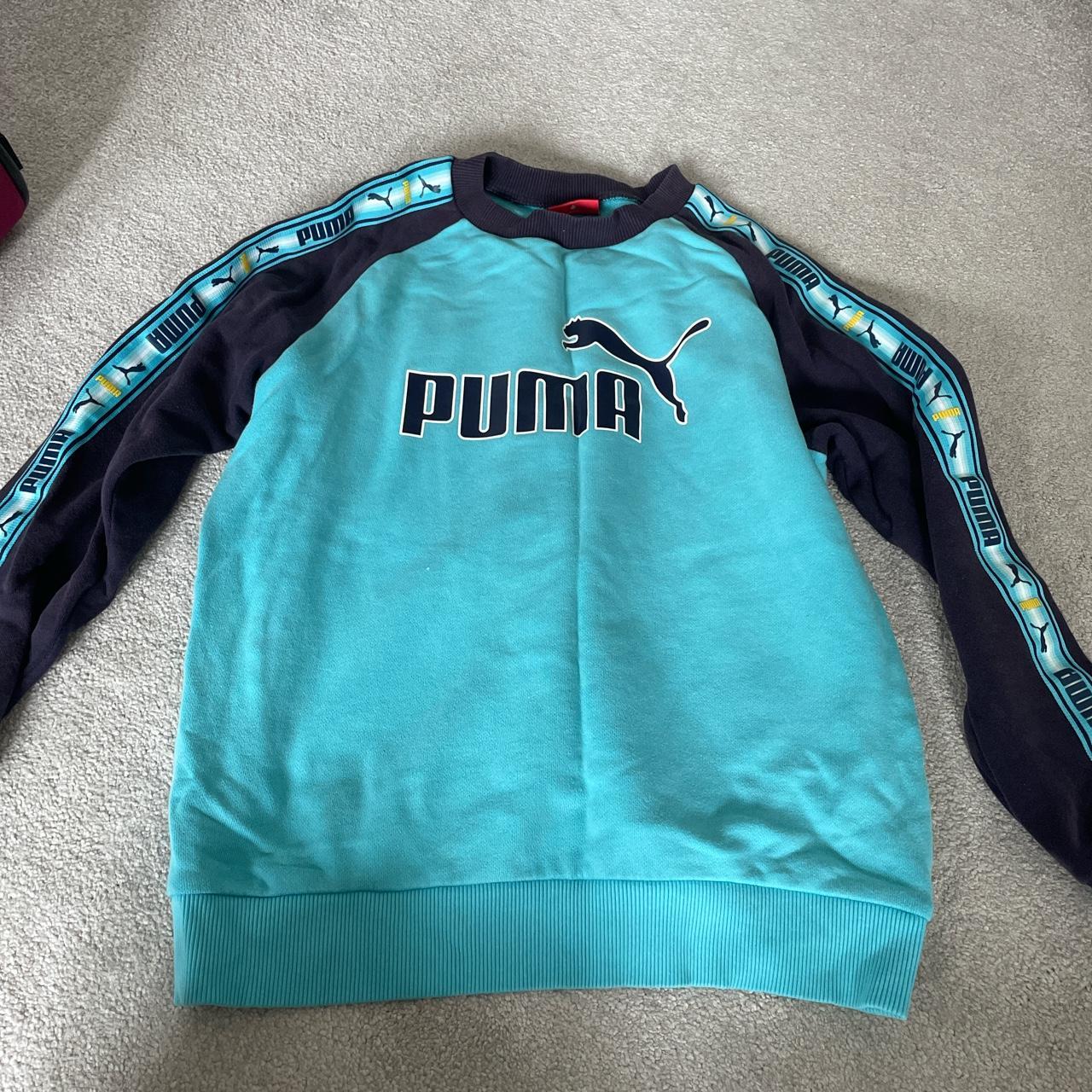 sick vintage puma jumper baggy & oversized x {... - Depop