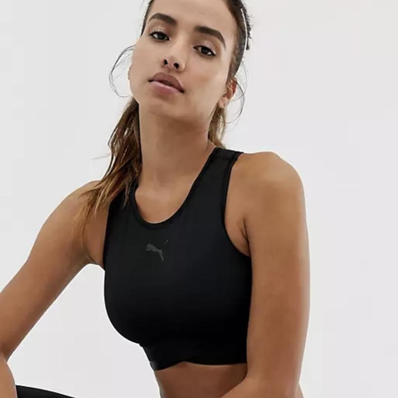 Puma active essentials crop top in black Top by... - Depop