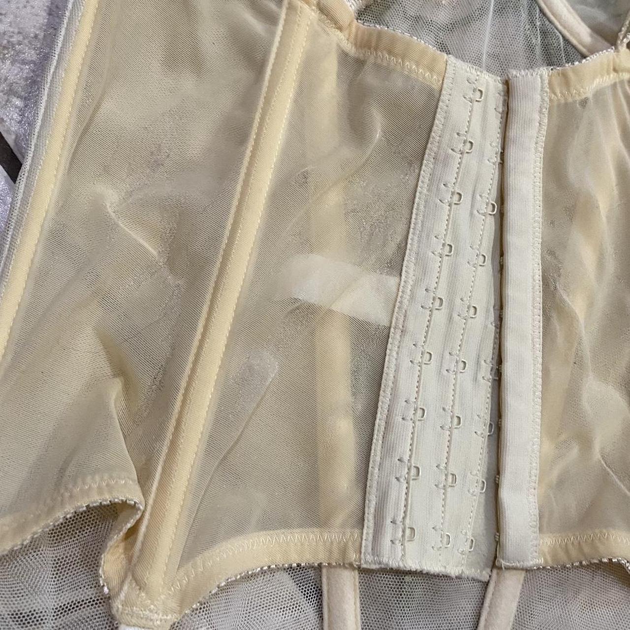 Vintage Bustier Beautiful Lace Bustier Sized As Depop