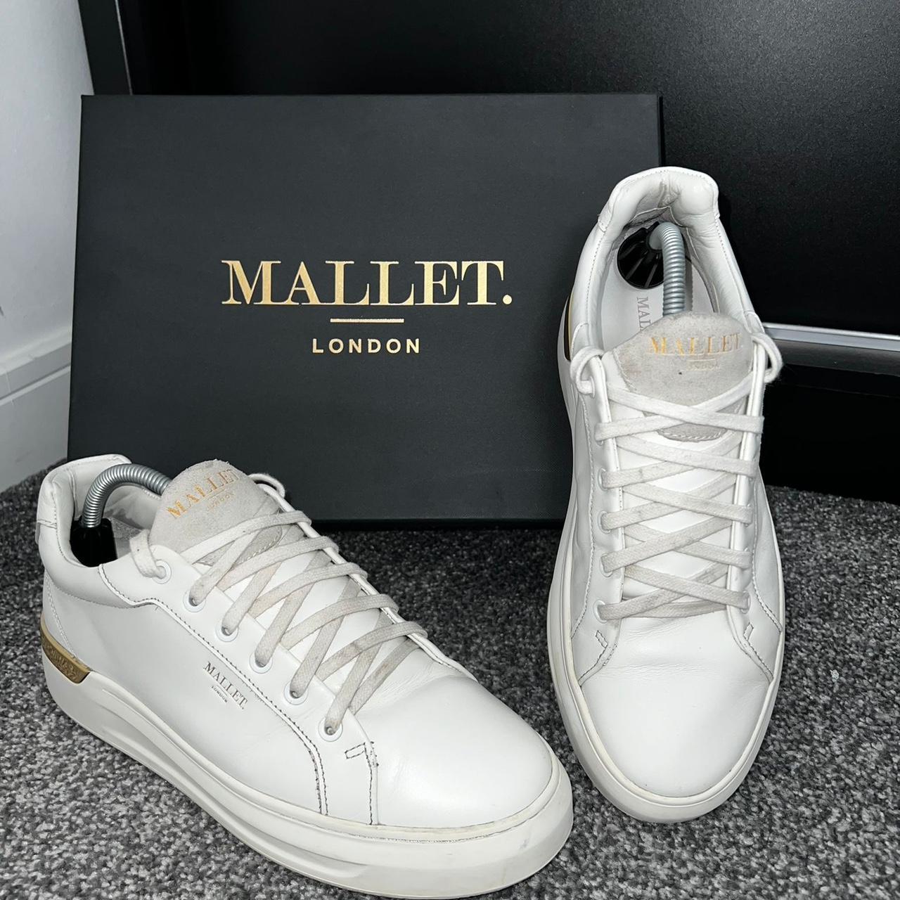 White leather mallets -decent condition been worn a... - Depop