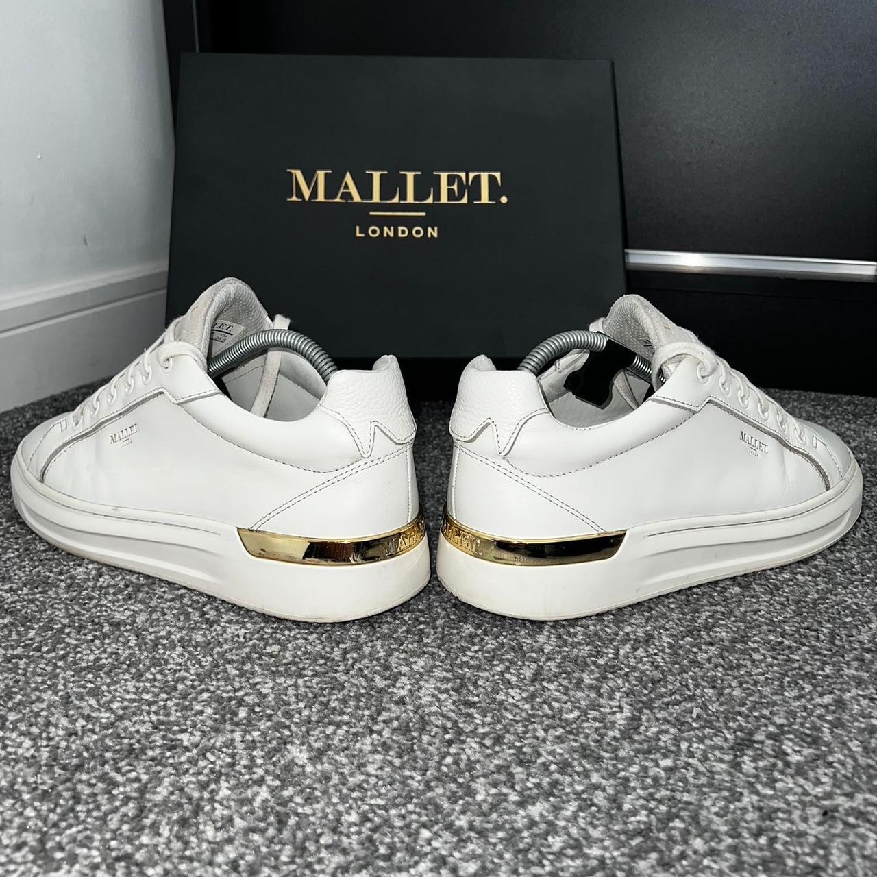White leather mallets -decent condition been worn a... - Depop