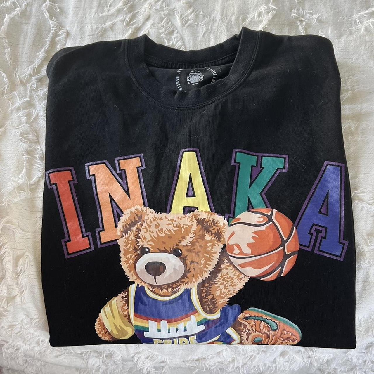 Brand new INAKA POWER TEE size M. Rainbow detail... - Depop