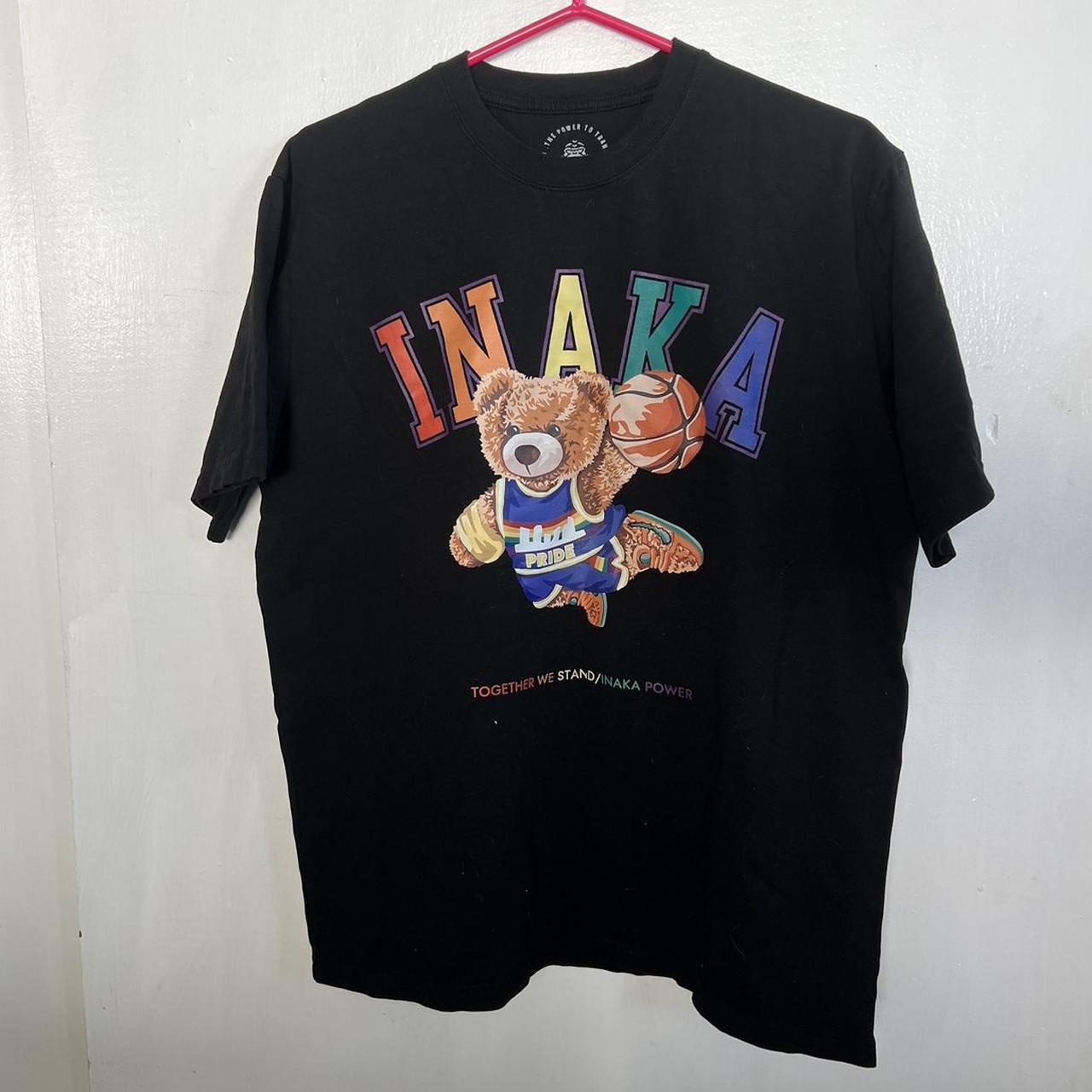 Brand new INAKA POWER TEE size M. Rainbow detail... - Depop