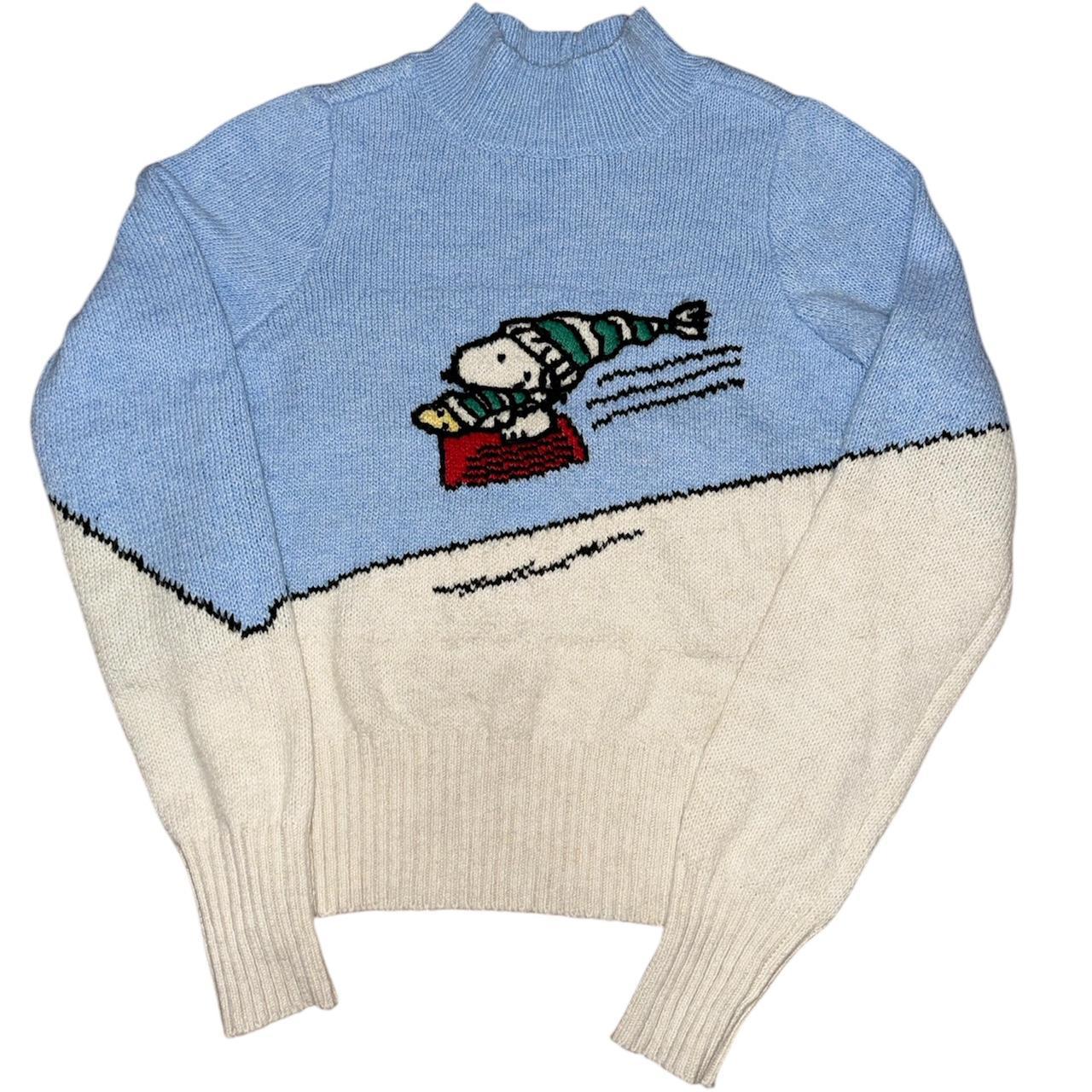 🤍 Snoopy & Woodstock sledding sweater 🤍 🌟 Excellent... - Depop
