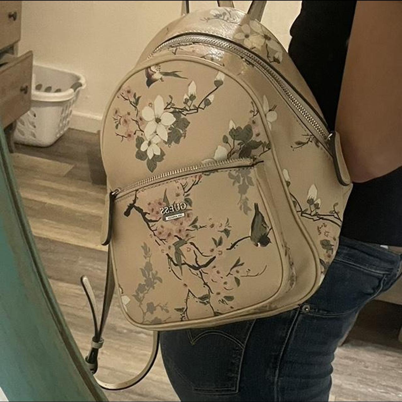 Adorable cherry blossom guess backpack. - Depop