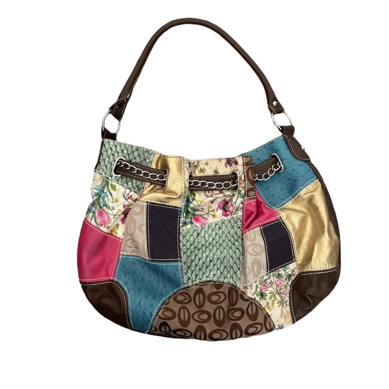 Unique multi-colored Patchwork purse *tagged coach... - Depop