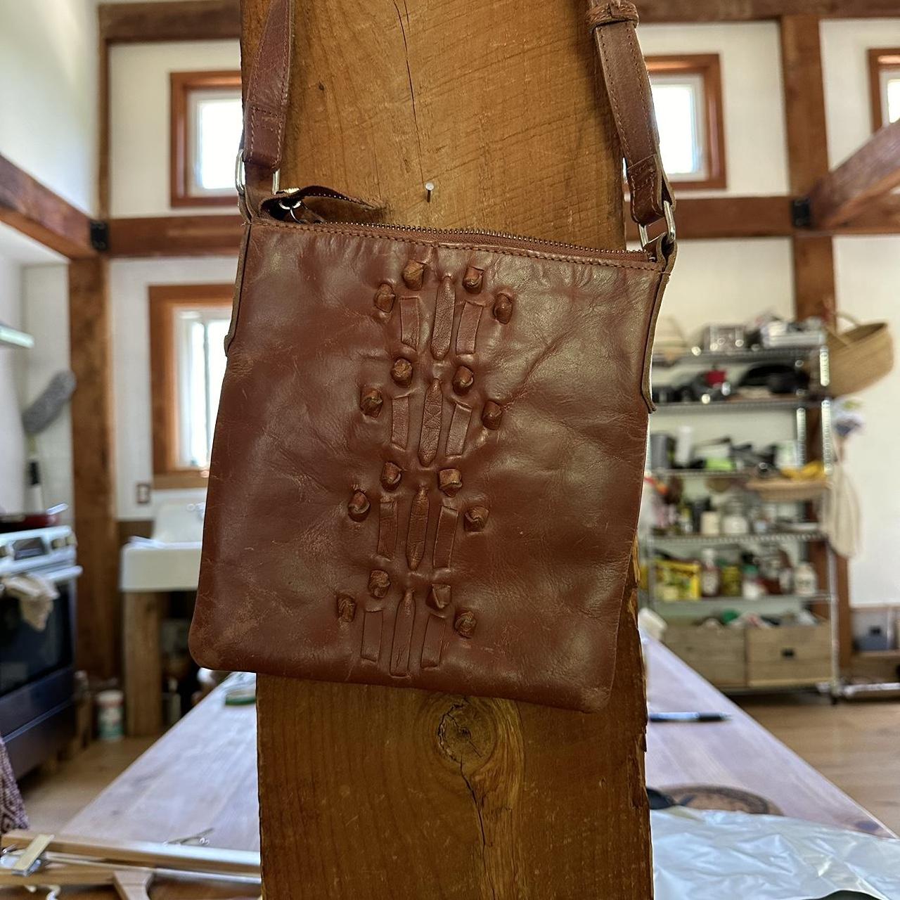 Small Company Leather Crossbody Bag Noonday... - Depop