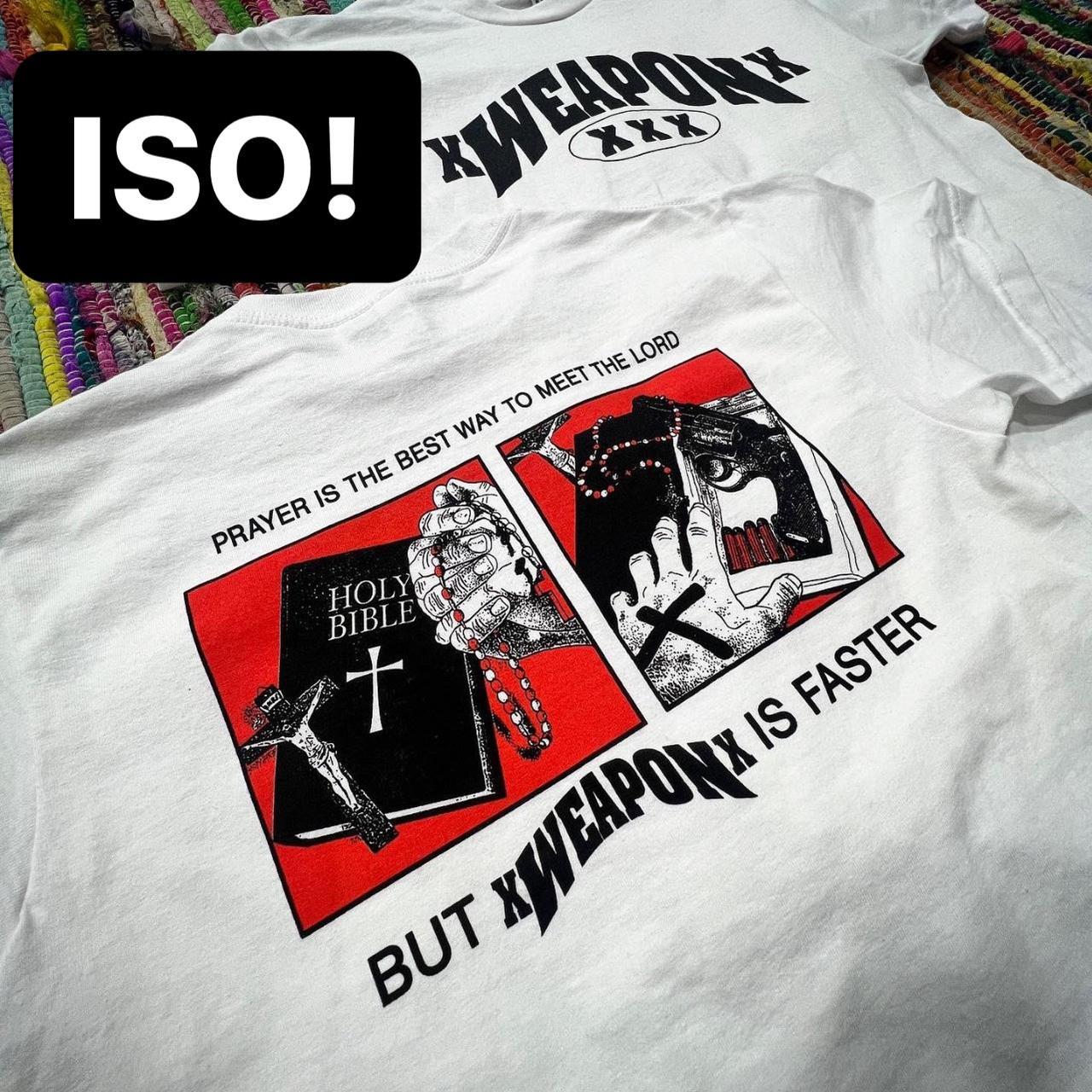 ISO: this xweaponx shirt in a medium or large HMU... - Depop