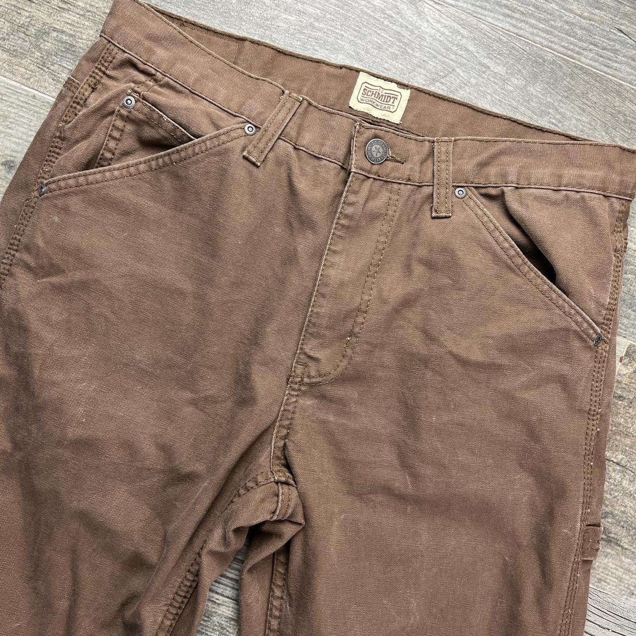 Chocolate brown C. E. Schmidt workwear canvas... - Depop