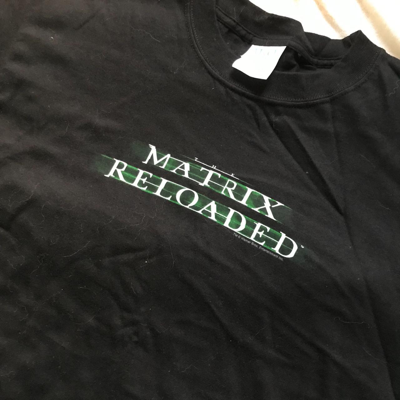 Vintage Matrix Reloaded shirt in a size L. I'd say... - Depop