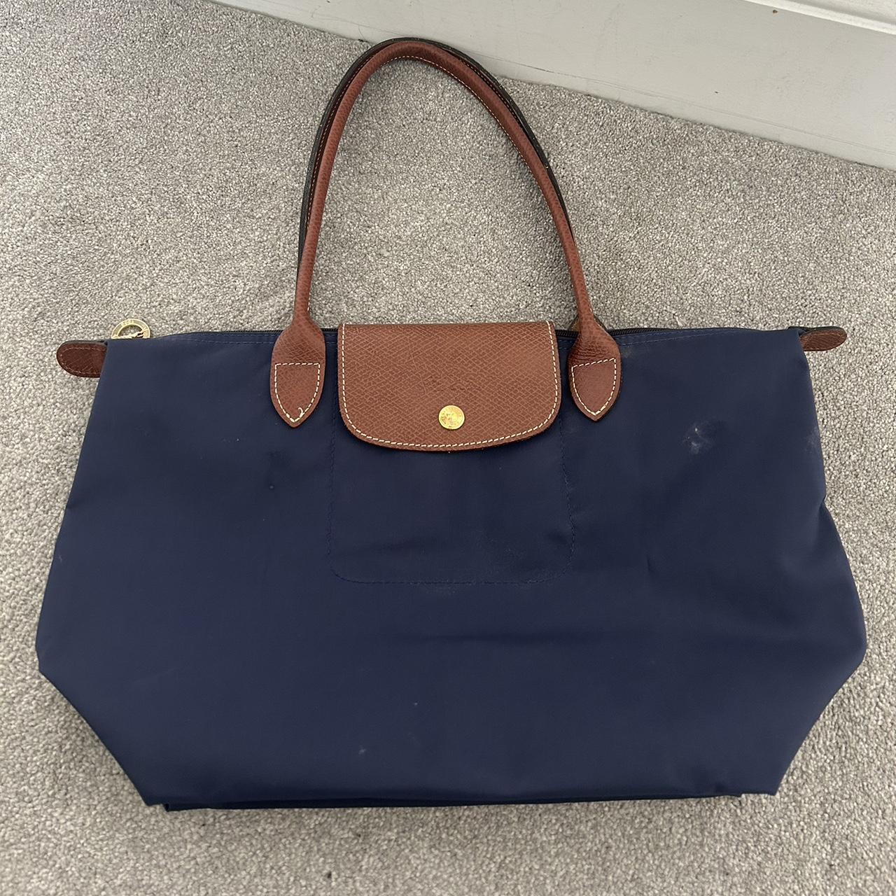 Small navy blue Longchamp bag. Hardly ever used,... - Depop