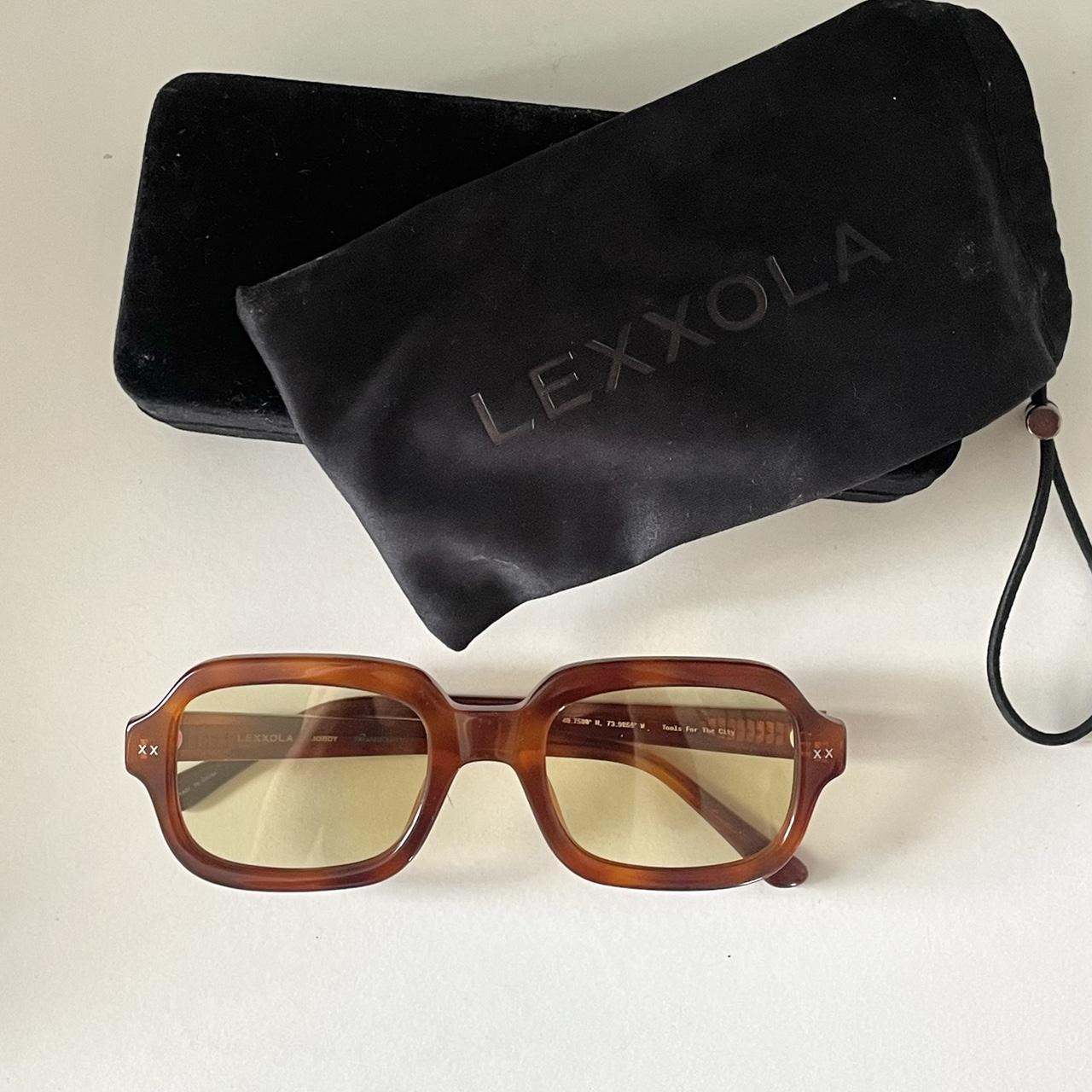 Lexxola Jordy glasses in Tort / Yellow colour way... - Depop