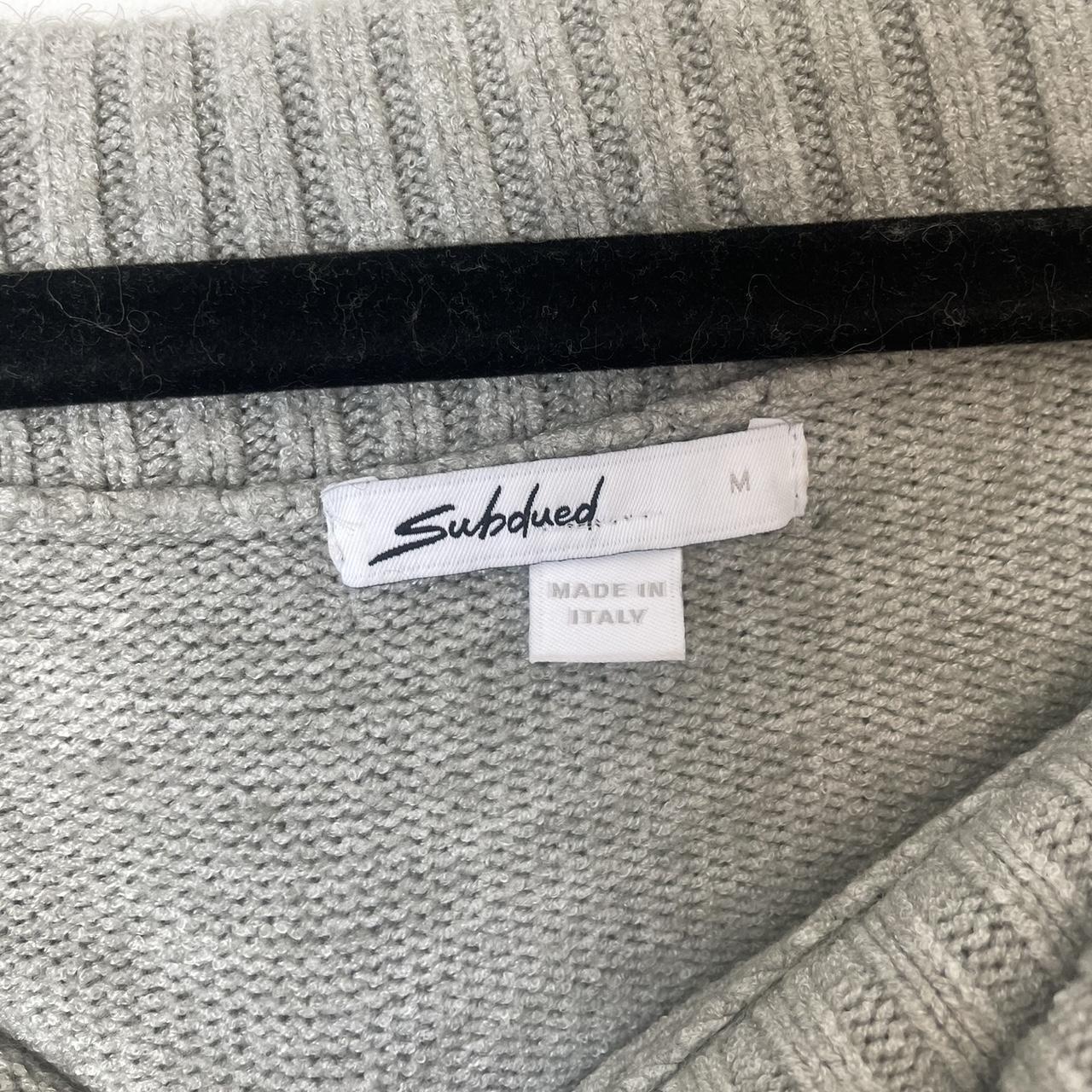 Beautiful Subdued grey knit jumper Super flattering... - Depop