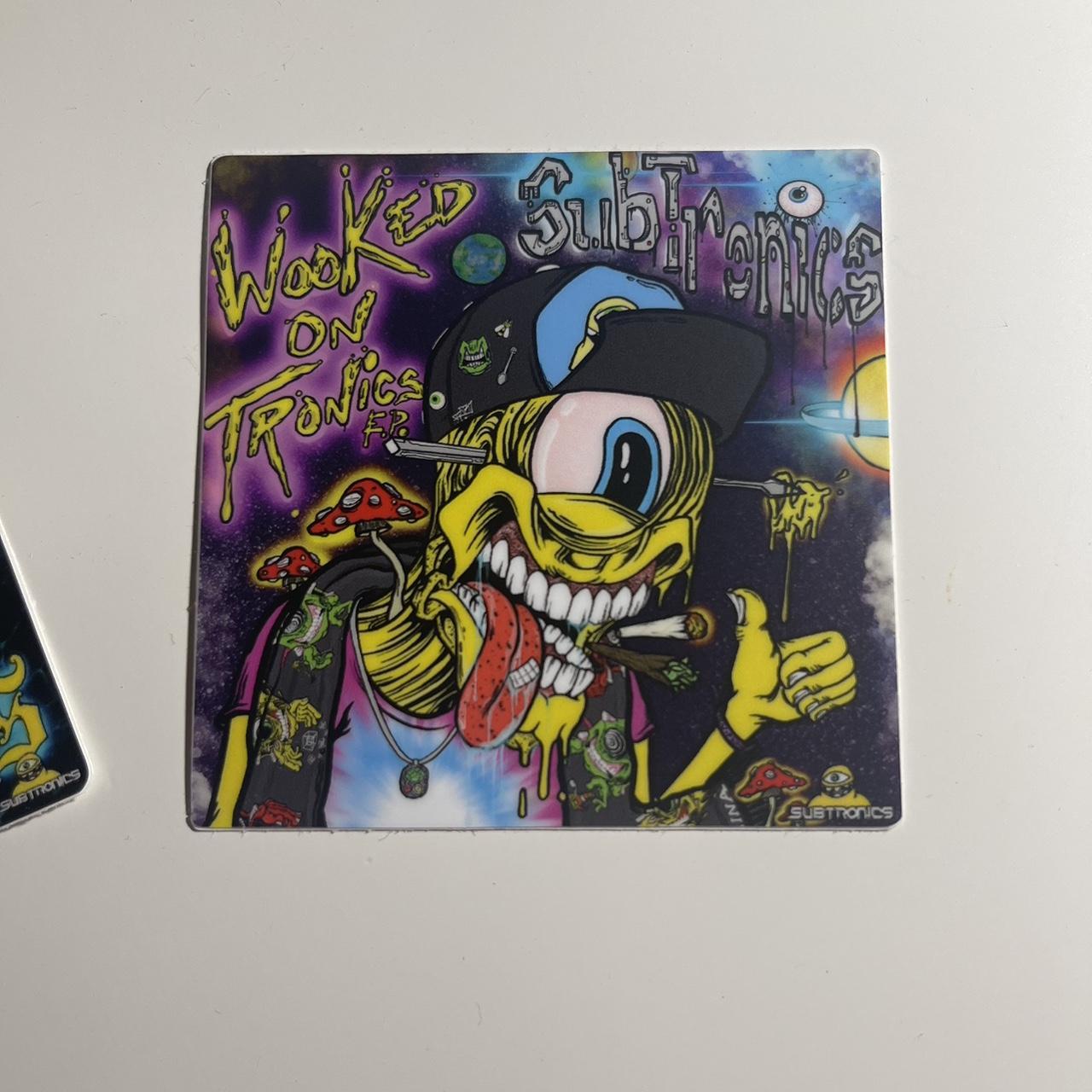 3x3 vinyl subtronics sticker pack of 2! #edm #raves... - Depop