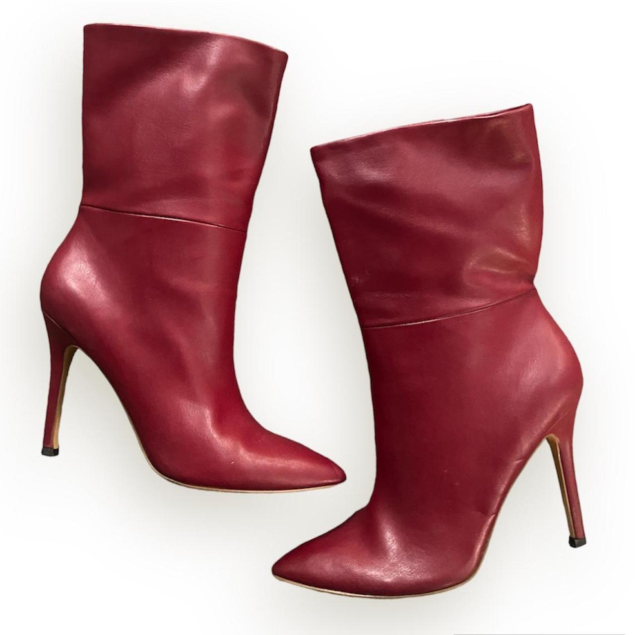 the cutest red boots #boots #heel #red - Depop