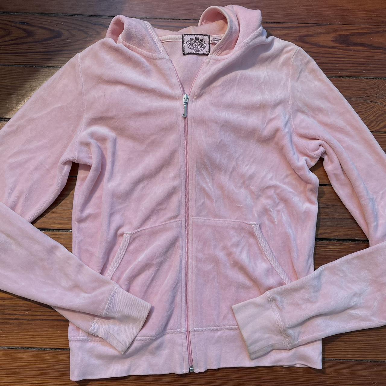 Juicy couture zip up velour hoodie! #juicy... - Depop