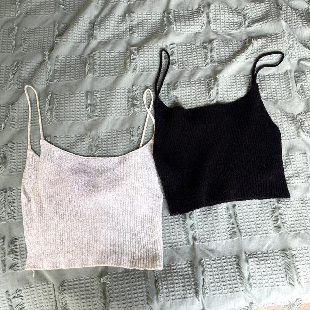 glassons matching knit tops one in black one in... - Depop