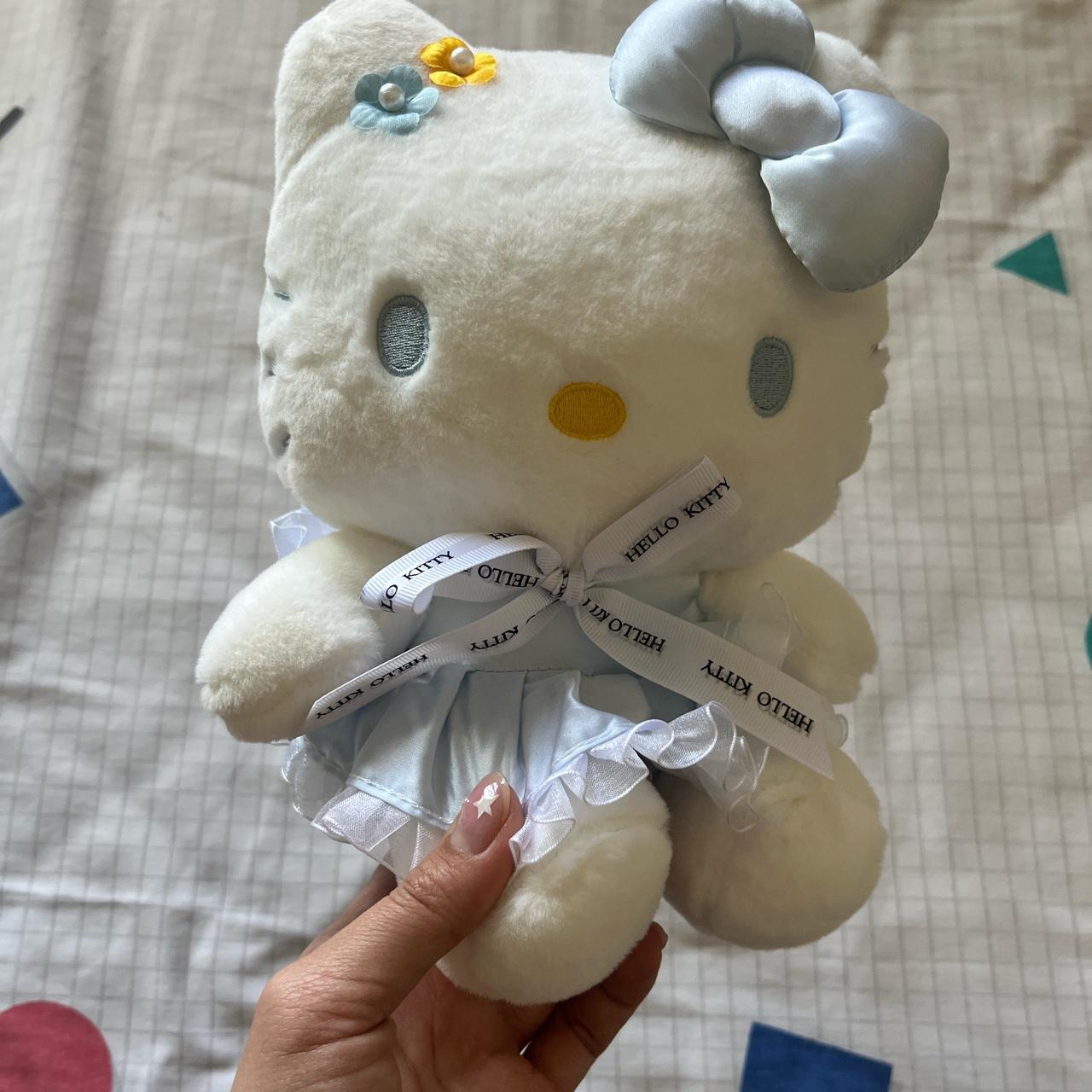 Baby Blue Hello Kitty Plush brand new year 2023 9x7 - Depop